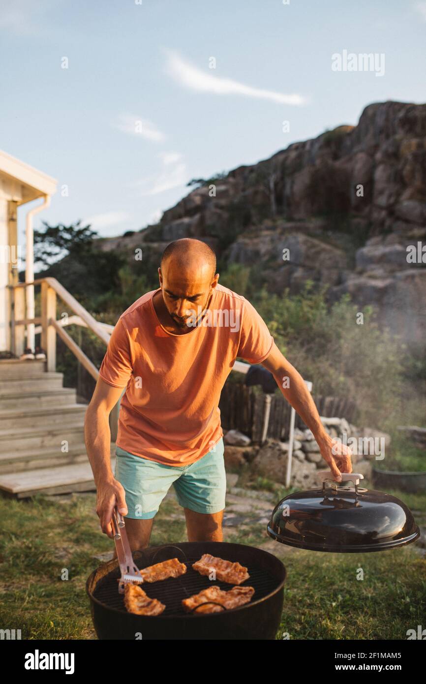 Man and his meat hi-res stock photography and images - Alamy