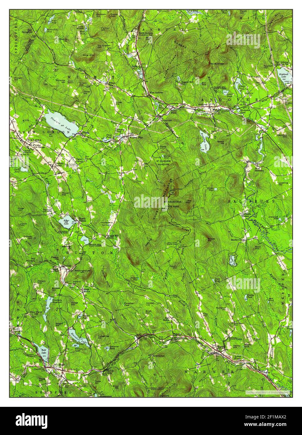 Mt Kearsarge, New Hampshire, map 1956, 1:62500, United States of ...