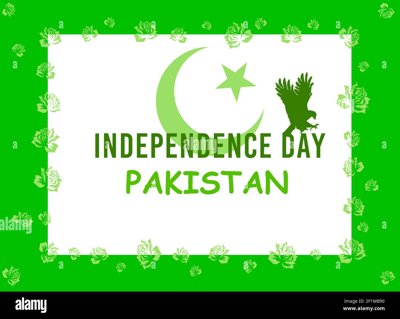 Pakistan independence day ,14 august Design Illustration. greeting card ...
