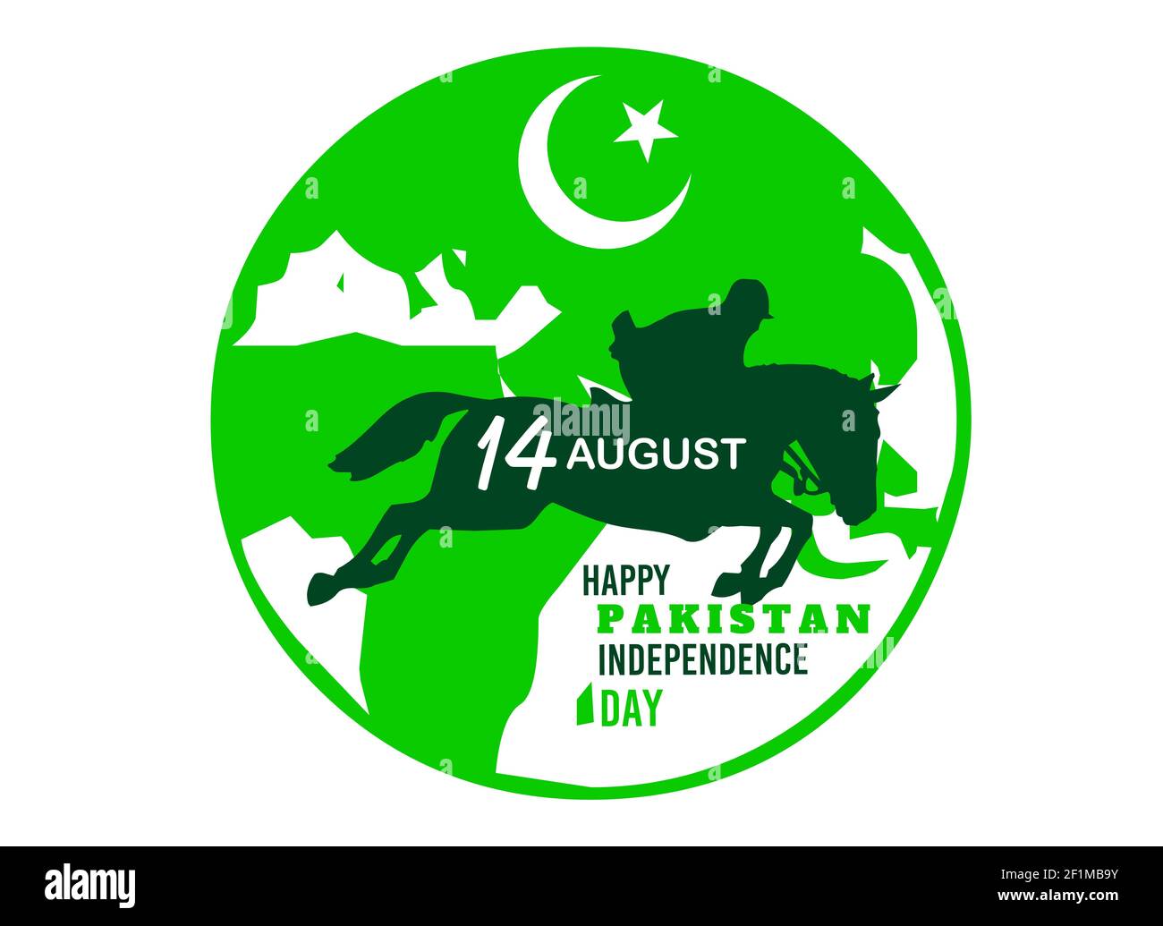 Pakistan independence day ,14 august Design Illustration. greeting card ...