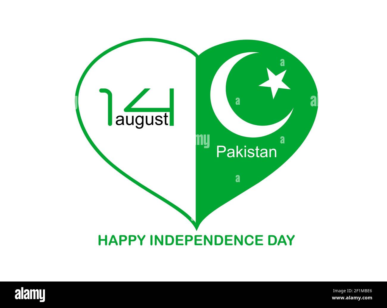 Pakistan independence day ,14 august Design Illustration. greeting card ...
