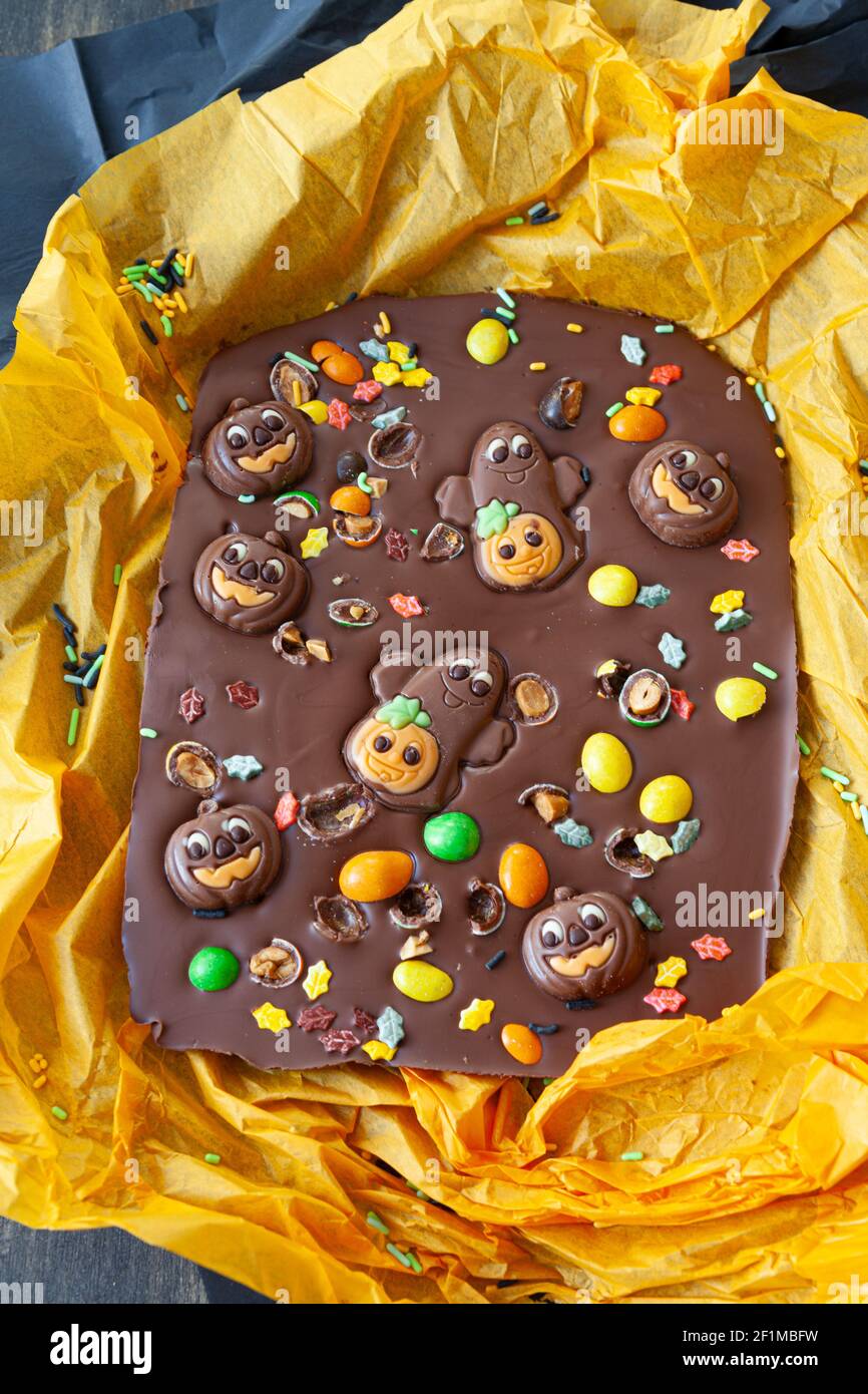Spooky chocolate for Halloween Stock Photo - Alamy
