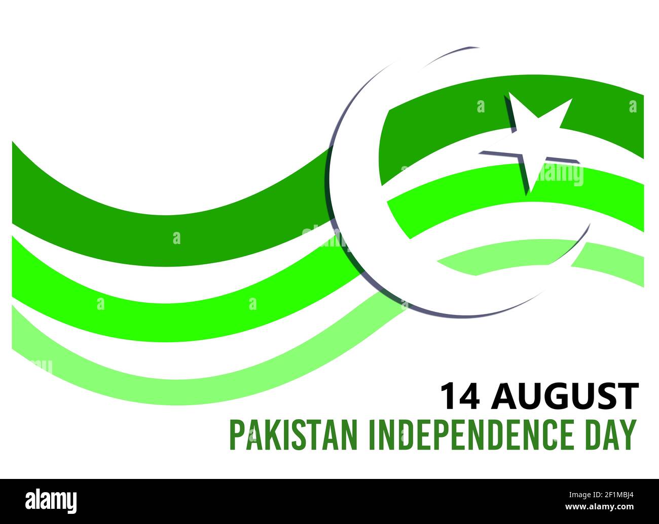 Pakistan independence day ,14 august Design Illustration. greeting card ...