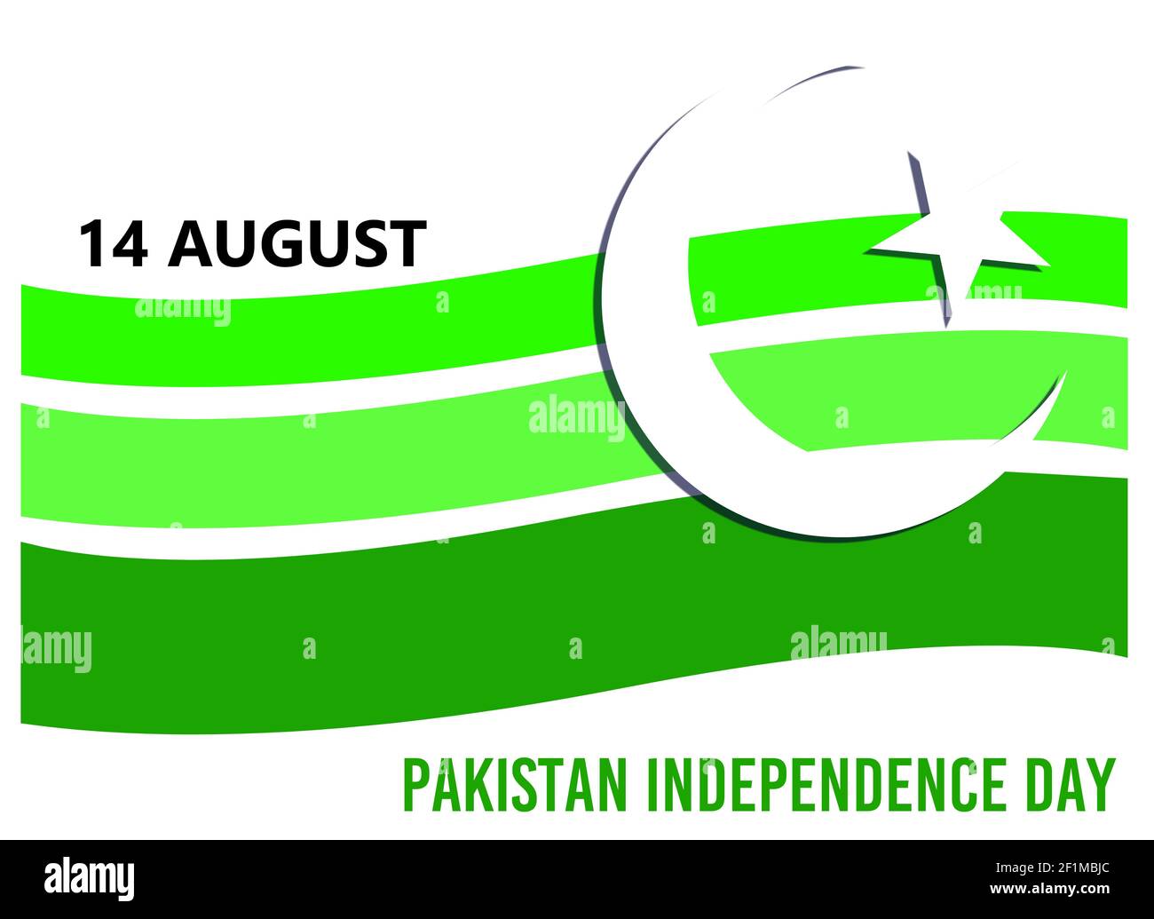 Pakistan independence day ,14 august Design Illustration. greeting card ...