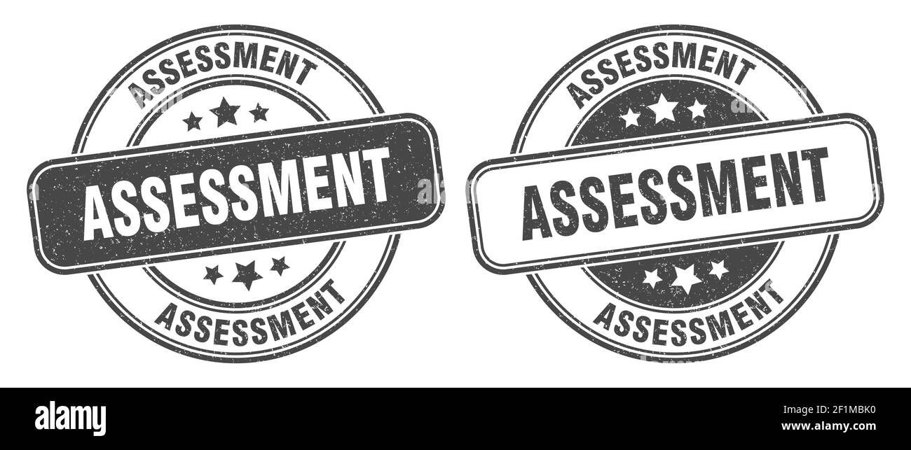 assessment stamp. assessment sign. round grunge label Stock Vector ...