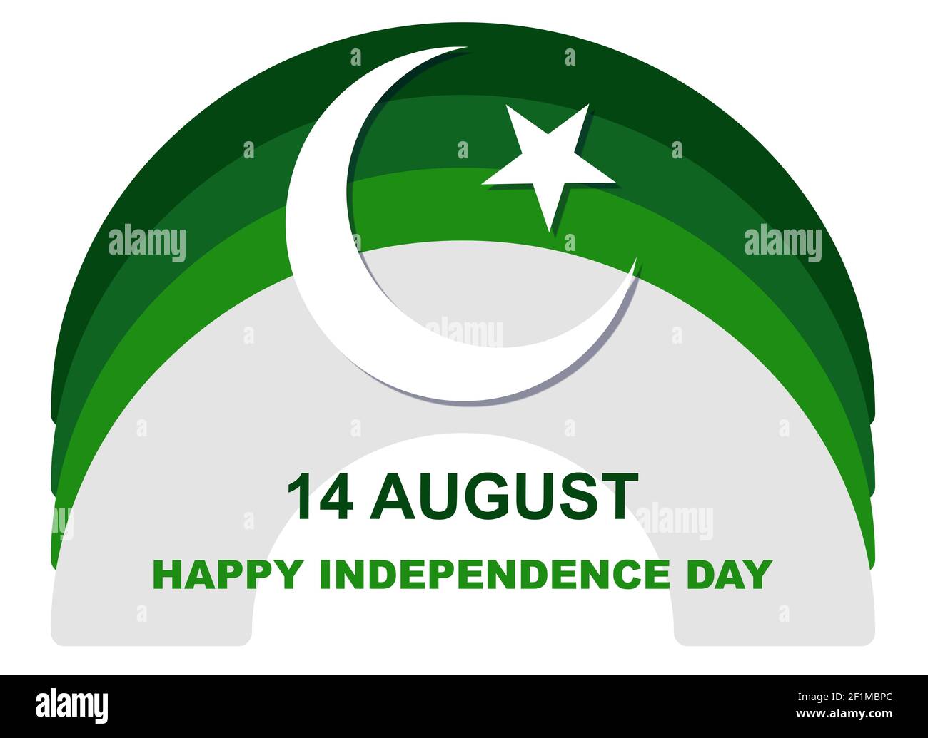 Pakistan independence day ,14 august Design Illustration. greeting card ...