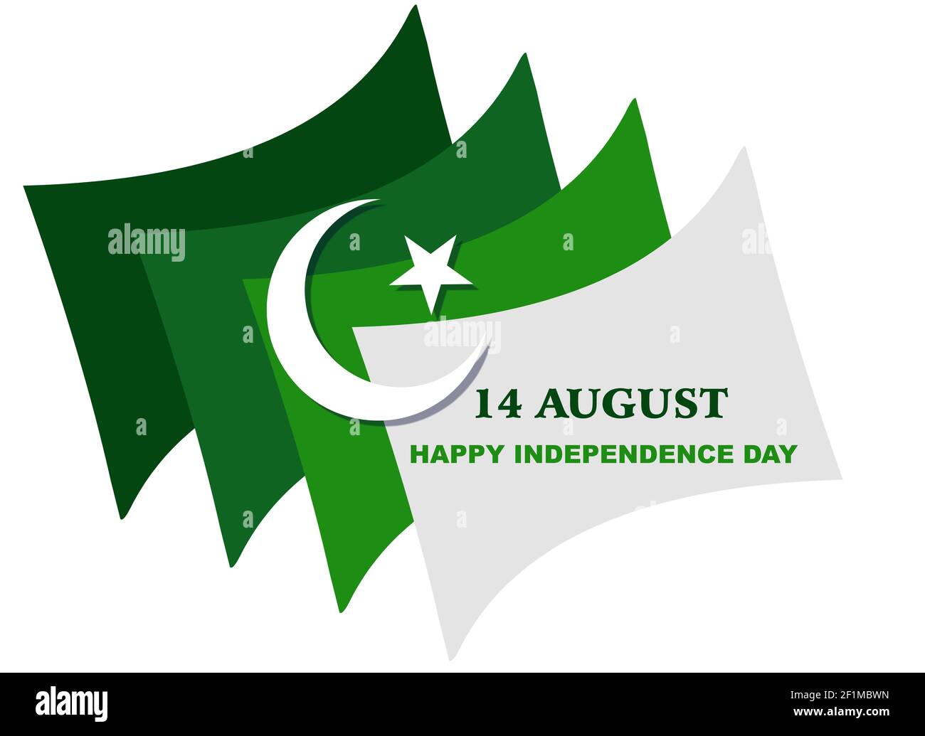 Pakistan independence day ,14 august Design Illustration. greeting card ...