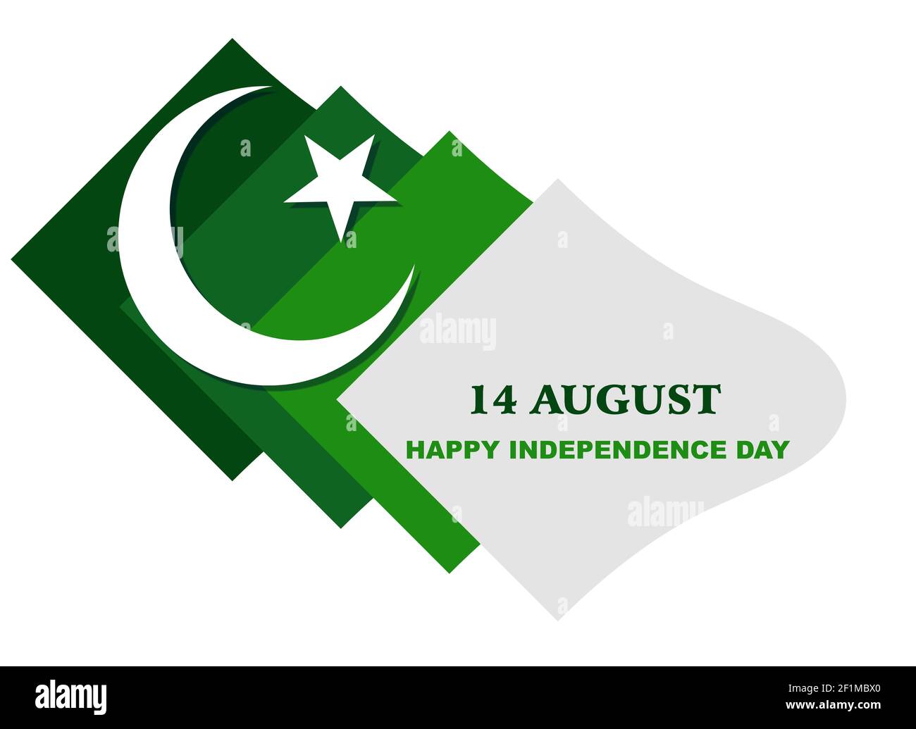 Pakistan independence day ,14 august Design Illustration. greeting card ...
