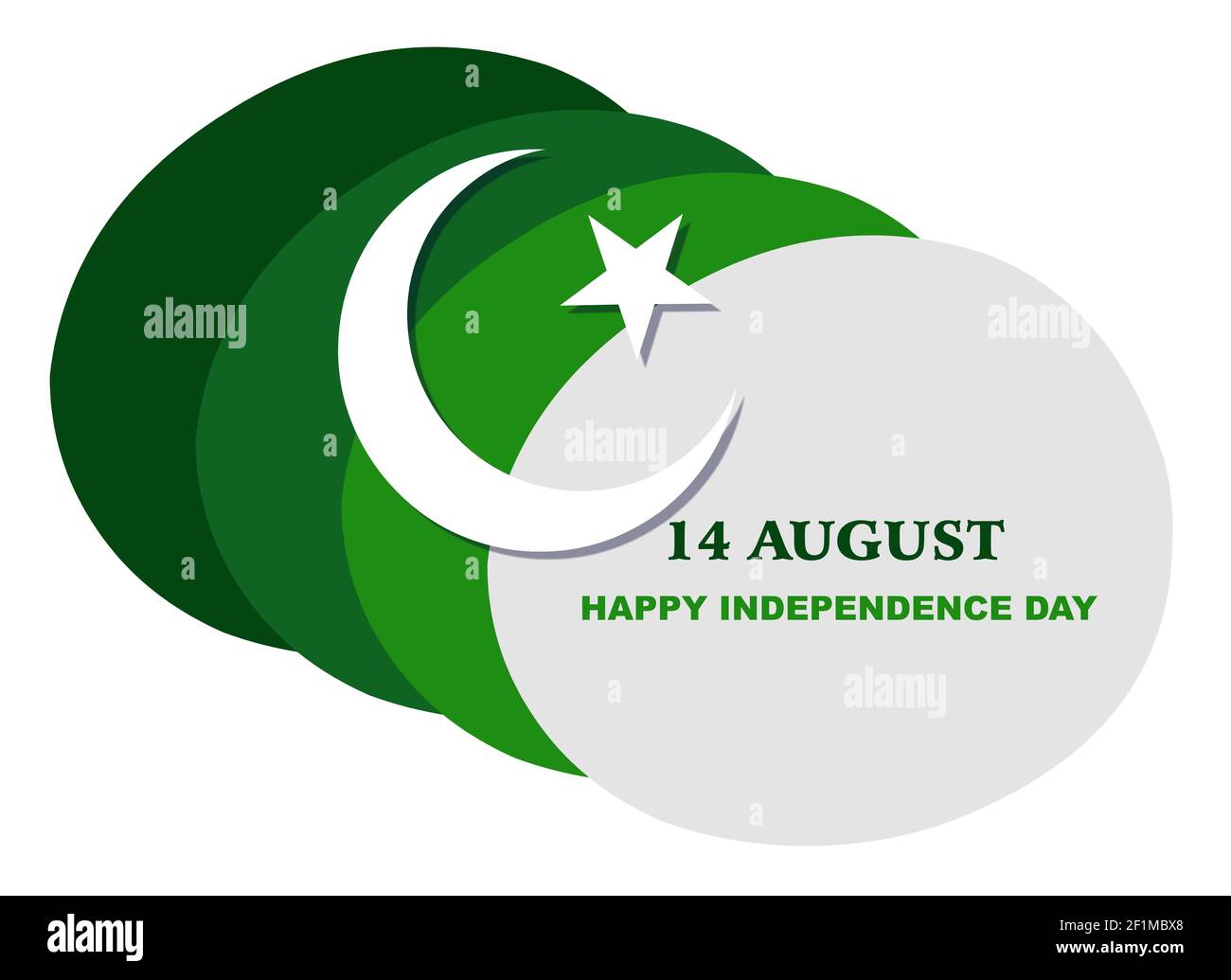 Pakistan independence day ,14 august Design Illustration. greeting card ...