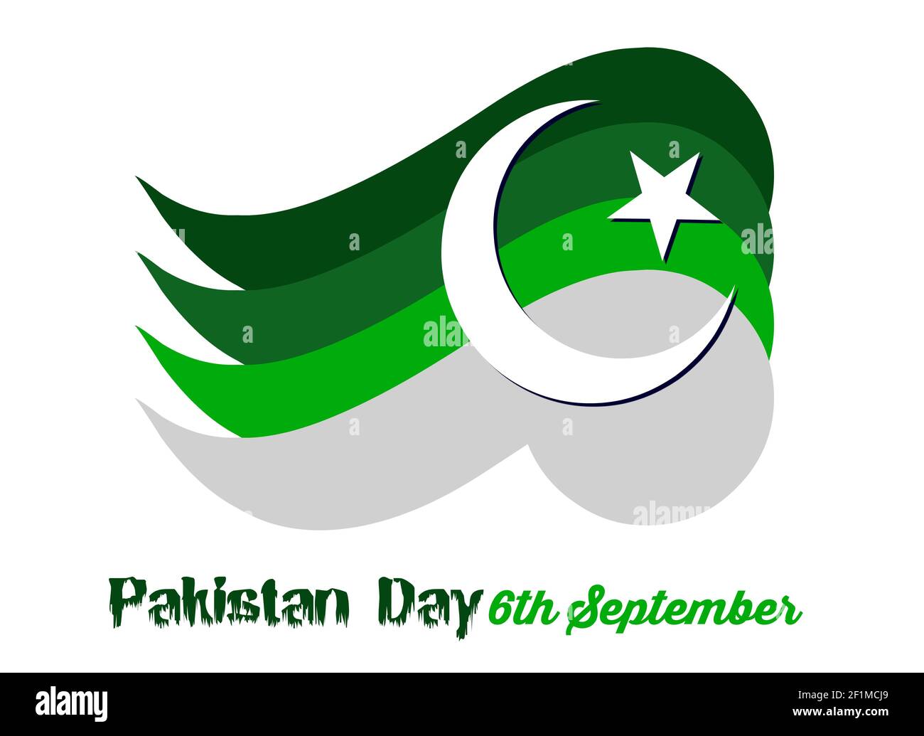 Pakistan Independence Day 14 August Design Illustration Greeting Card