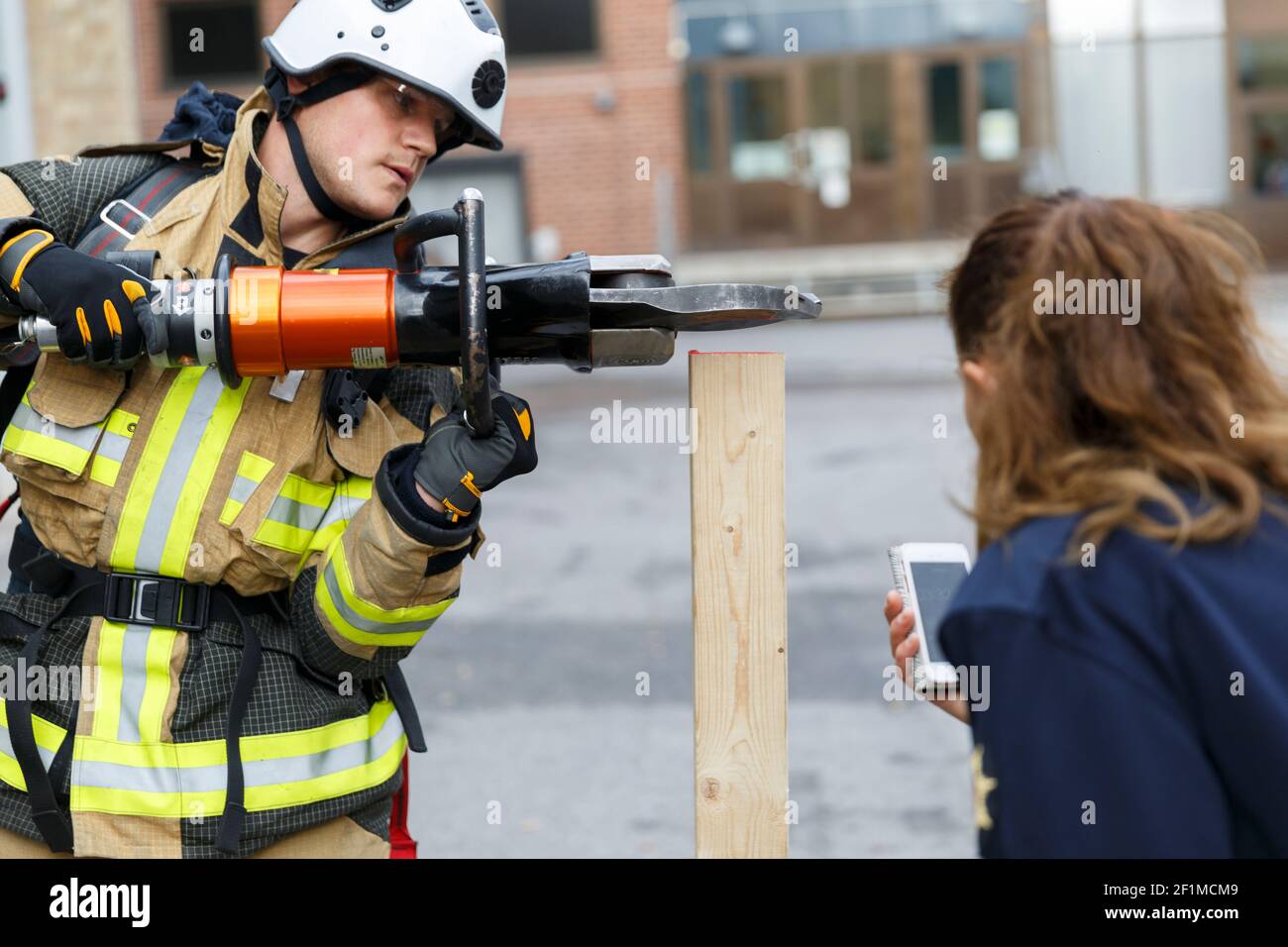 Fire brigade practicing hi-res stock photography and images - Alamy
