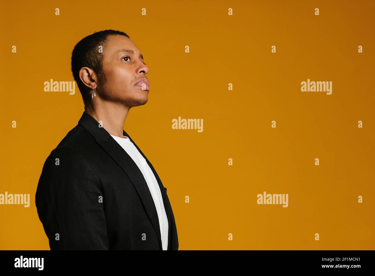 Serious creative african man looking hi-res stock photography and ...
