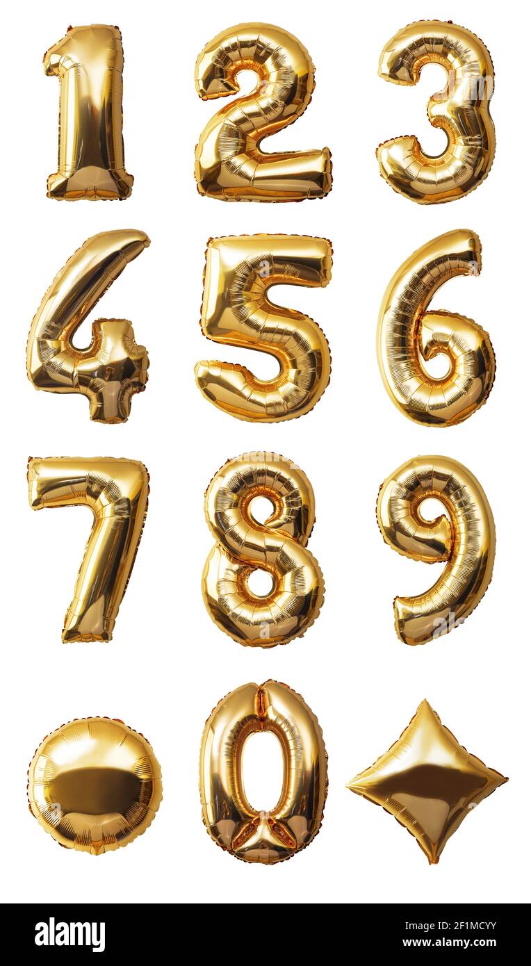 Balloons numbers hi-res stock photography and images - Alamy