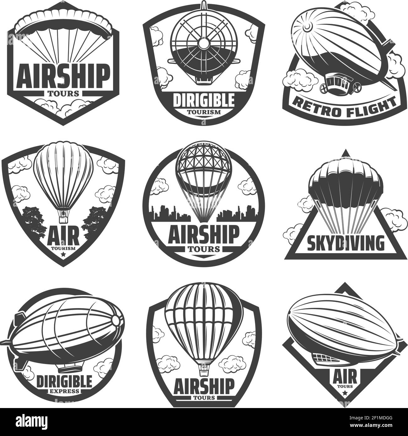 Blimp blimps Stock Vector Images - Alamy