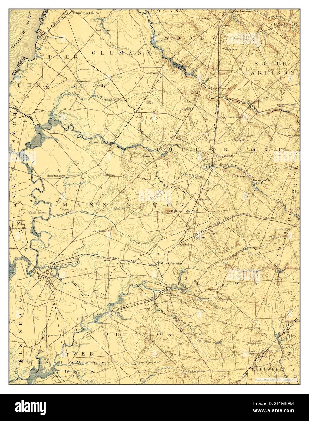 Map of new salem Cut Out Stock Images & Pictures - Alamy