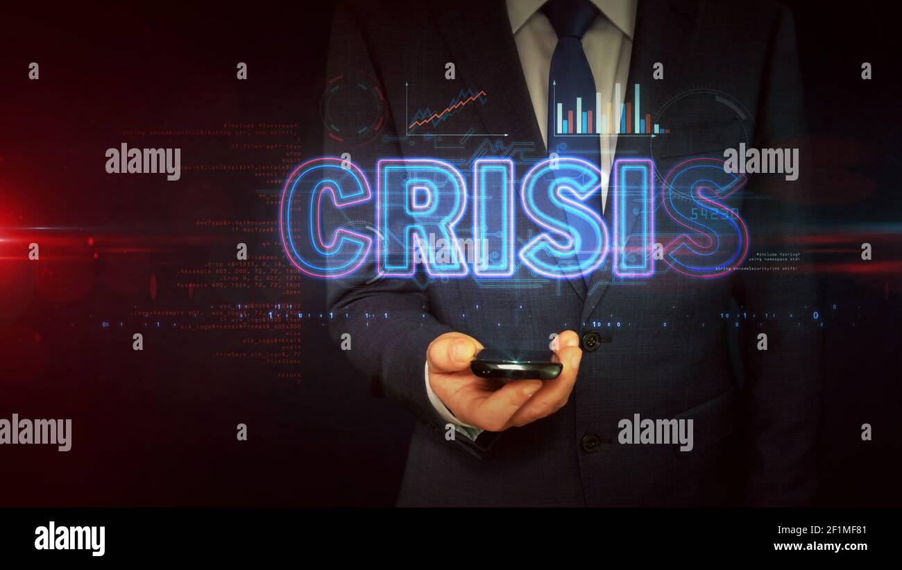 Crisis concept, economy, depression, finance, global recession and ...