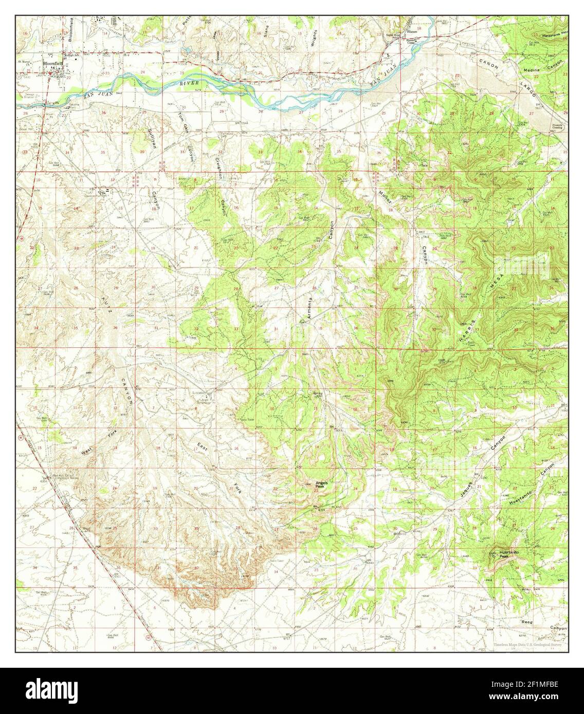 Map of bloomfield new mexico hi-res stock photography and images - Alamy