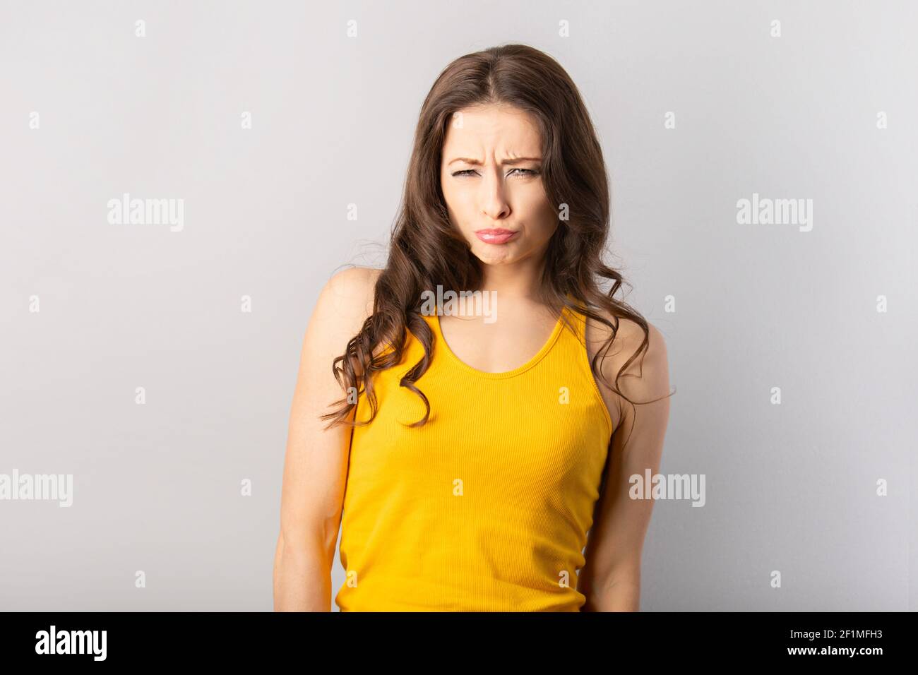 Face Brunette Pout Pouting High Resolution Stock Photography and Images ...