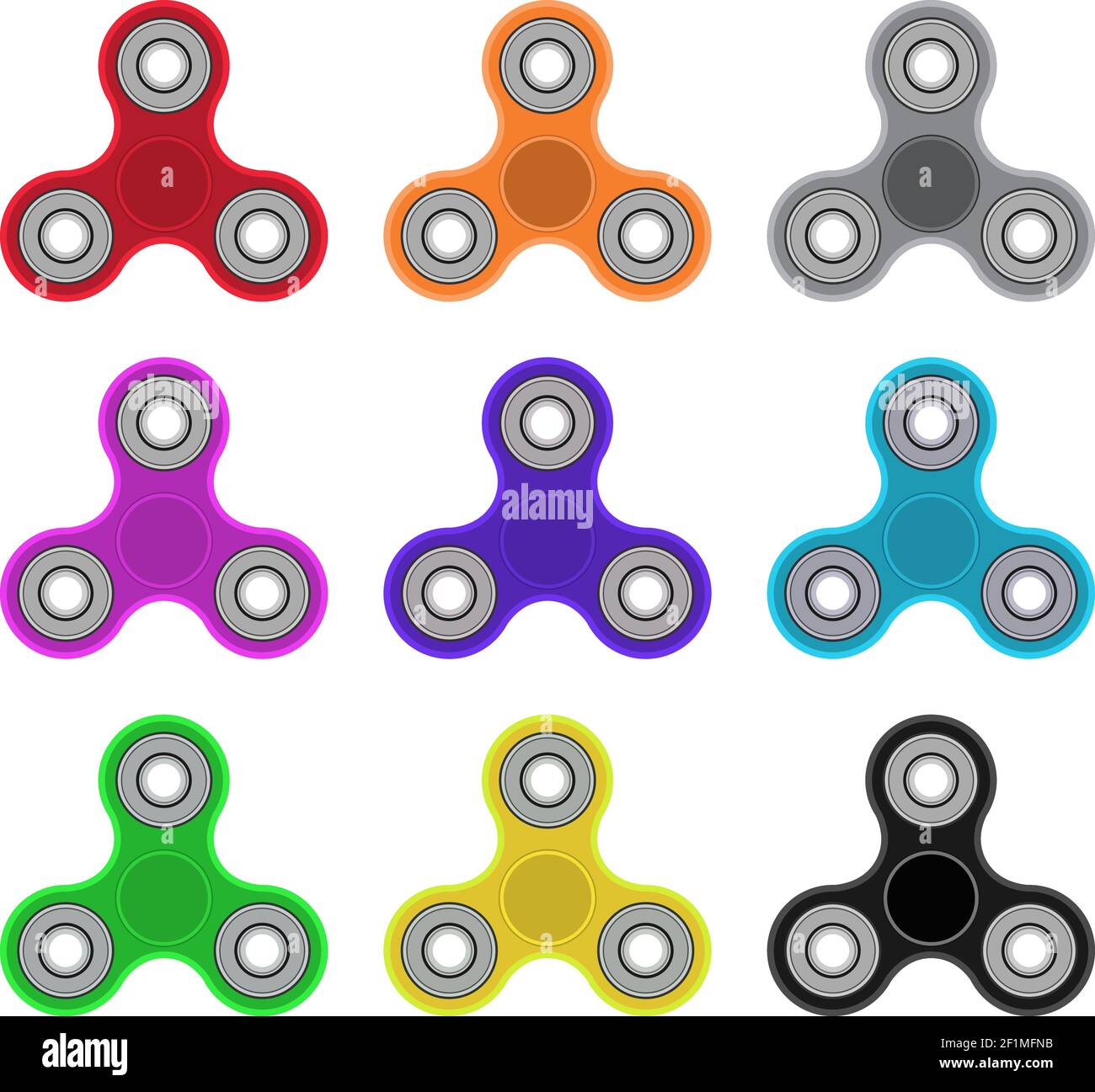 Colorful hand spinner toys Stock Vector Image & Art - Alamy