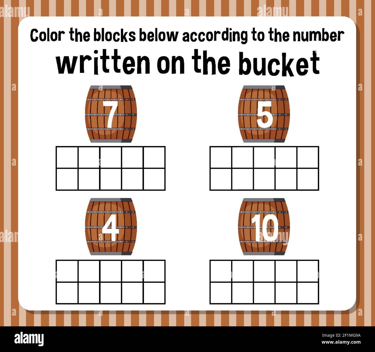 Math count number worksheet illustration Stock Vector Image & Art - Alamy