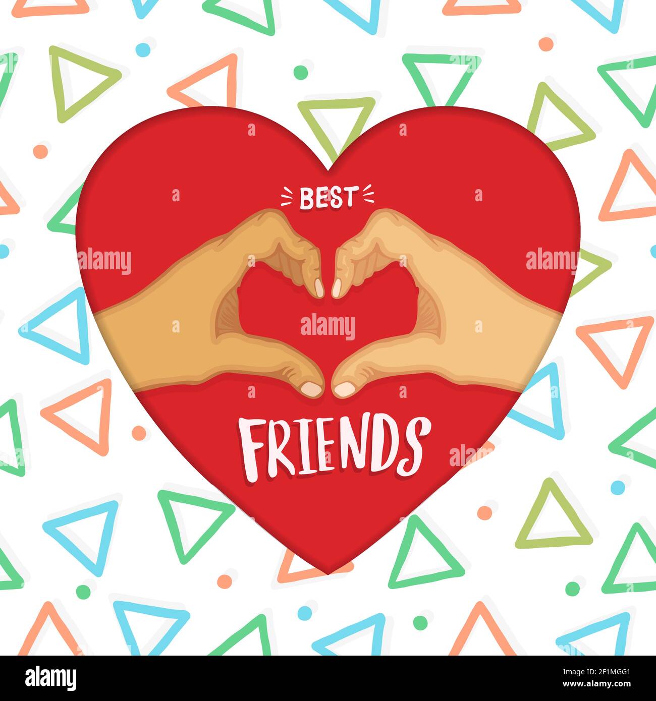 Hands doing heart sign Stock Vector Images - Alamy