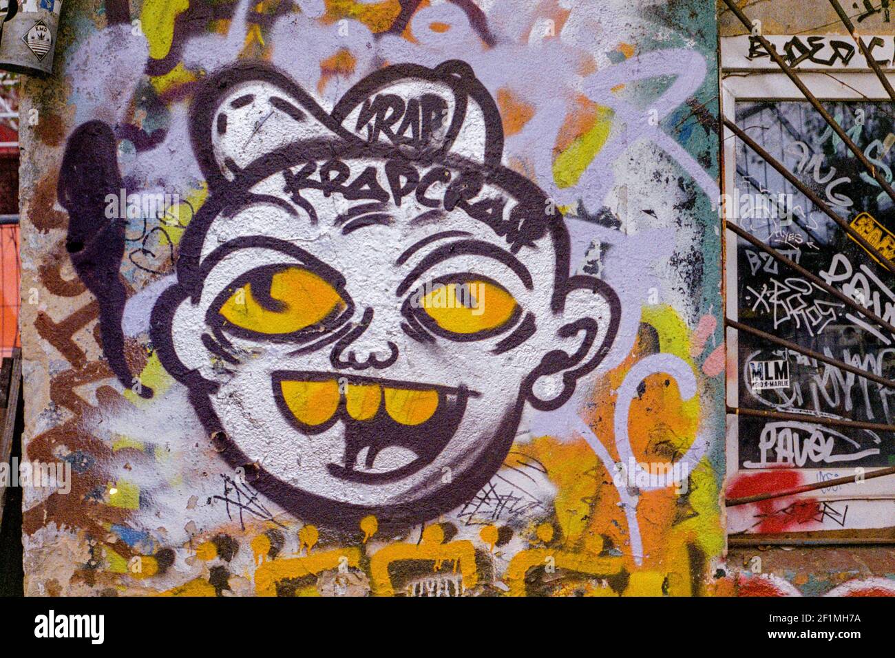Berlin, Germany. Mauerpark Graffiti, Mural and Urban Street Art ...