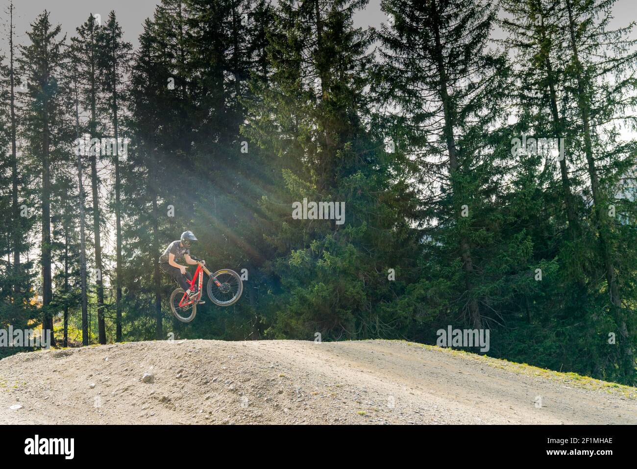 Mountainbiker mountain biking grisons hi-res stock photography and ...
