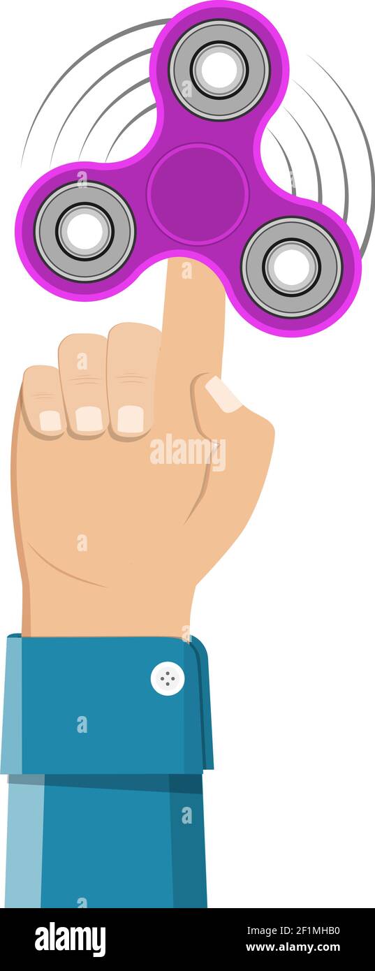 Hand holding spinner Stock Vector Image & Art - Alamy
