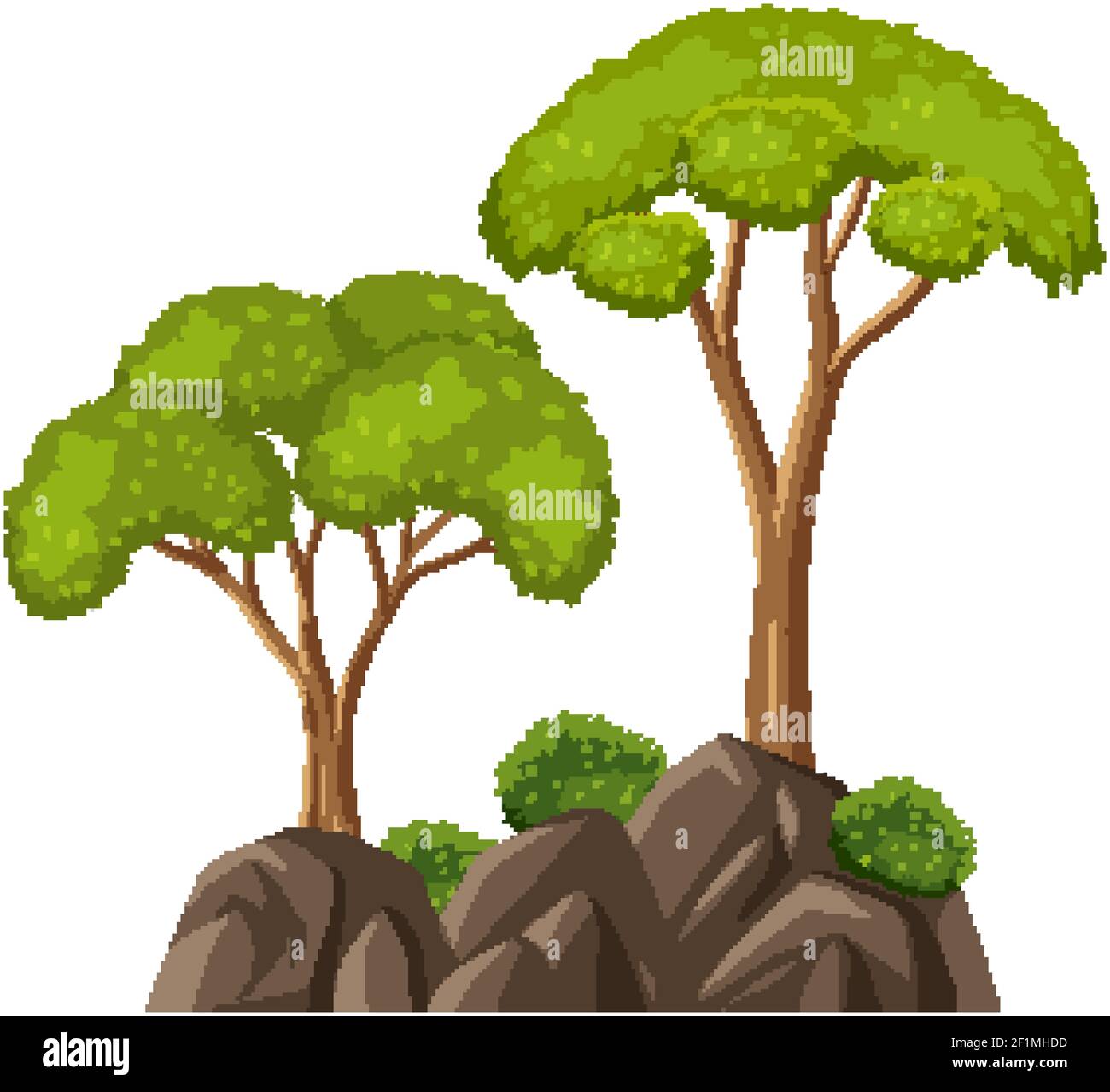 Isolated tree on white background illustration Stock Vector Image & Art ...