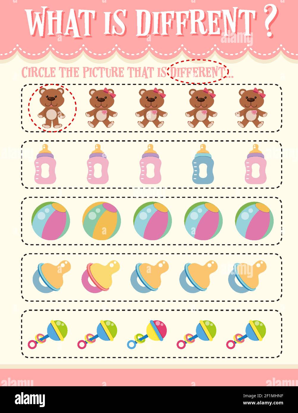 Math count number worksheet illustration Stock Vector Image & Art - Alamy