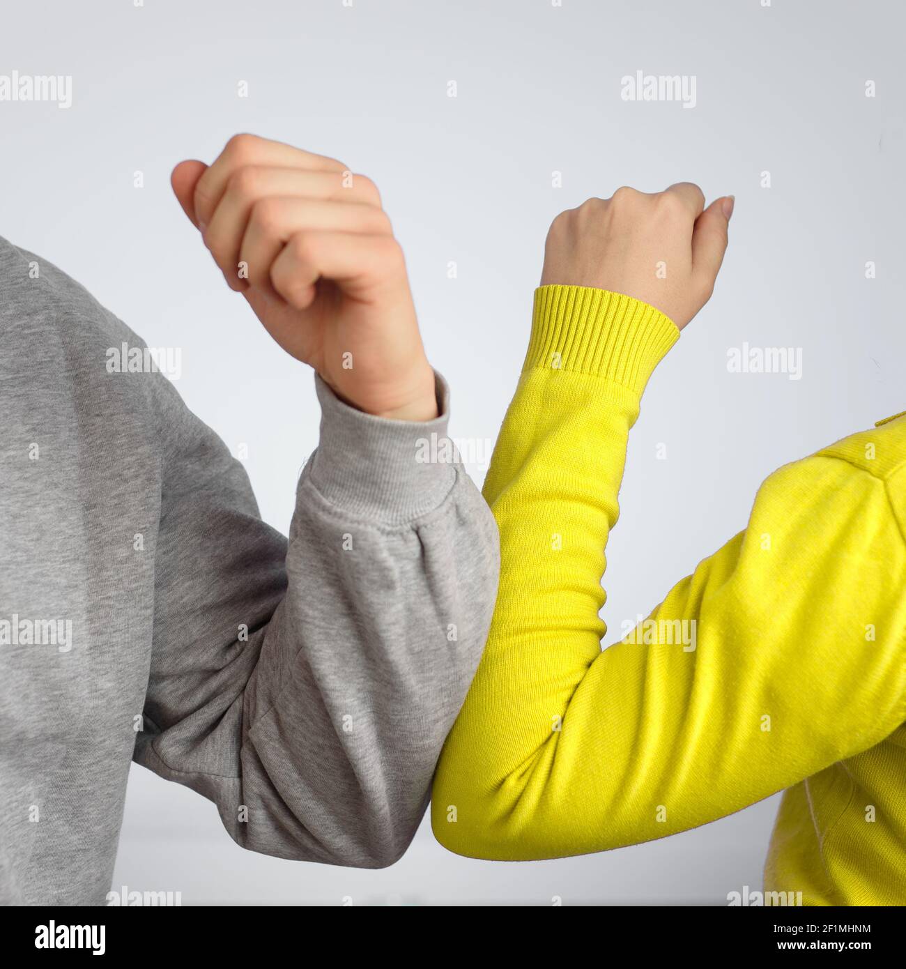 Elbow shake hi-res stock photography and images - Alamy