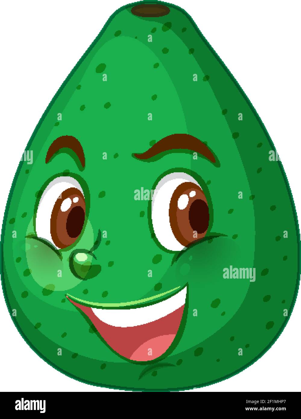 Pomelo cartoon character with facial expression illustration Stock ...