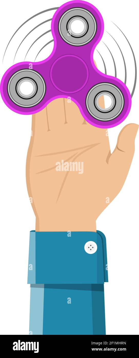Hand holding spinner Stock Vector Image & Art - Alamy
