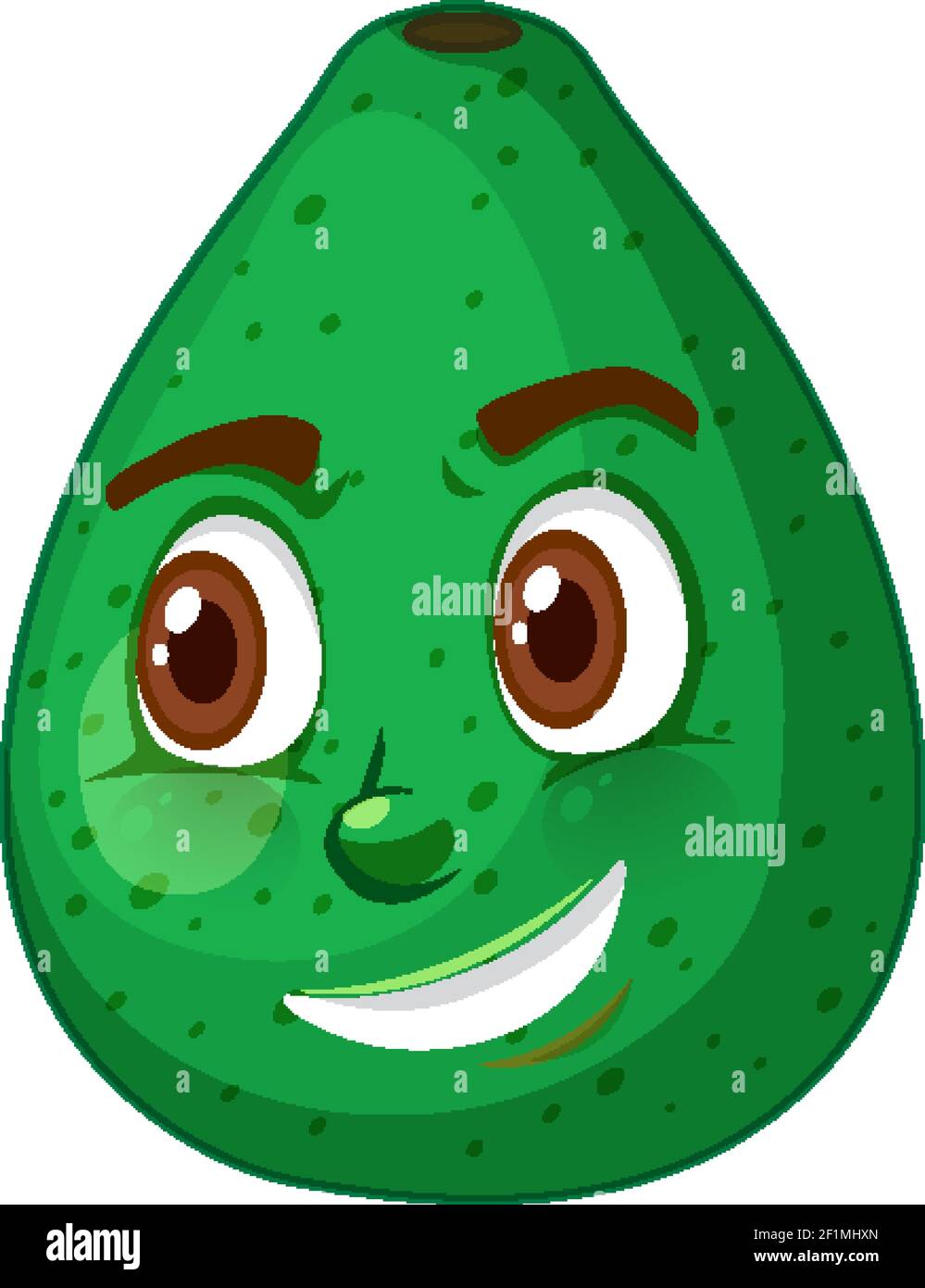 Pomelo cartoon character with facial expression illustration Stock ...