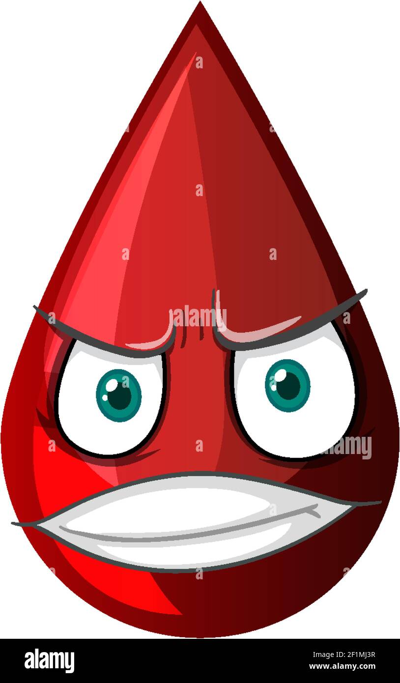 Angry red blood drop hi-res stock photography and images - Alamy