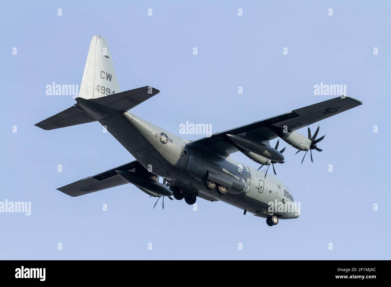 Lockheed C-130T Hercules military transport aircraft with the United ...