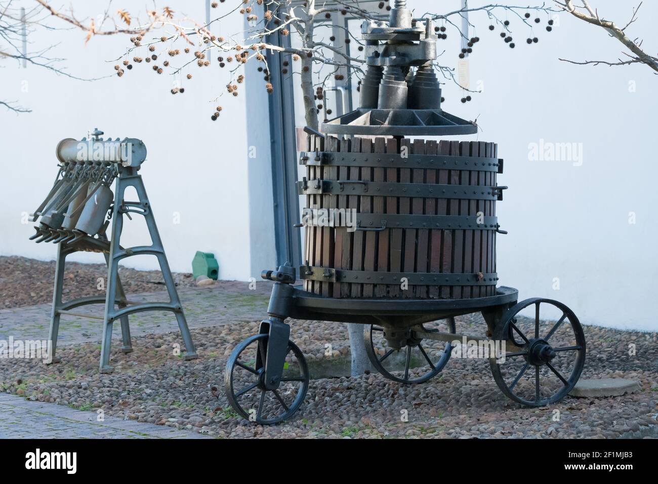 Old wine equipment hi-res stock photography and images - Alamy