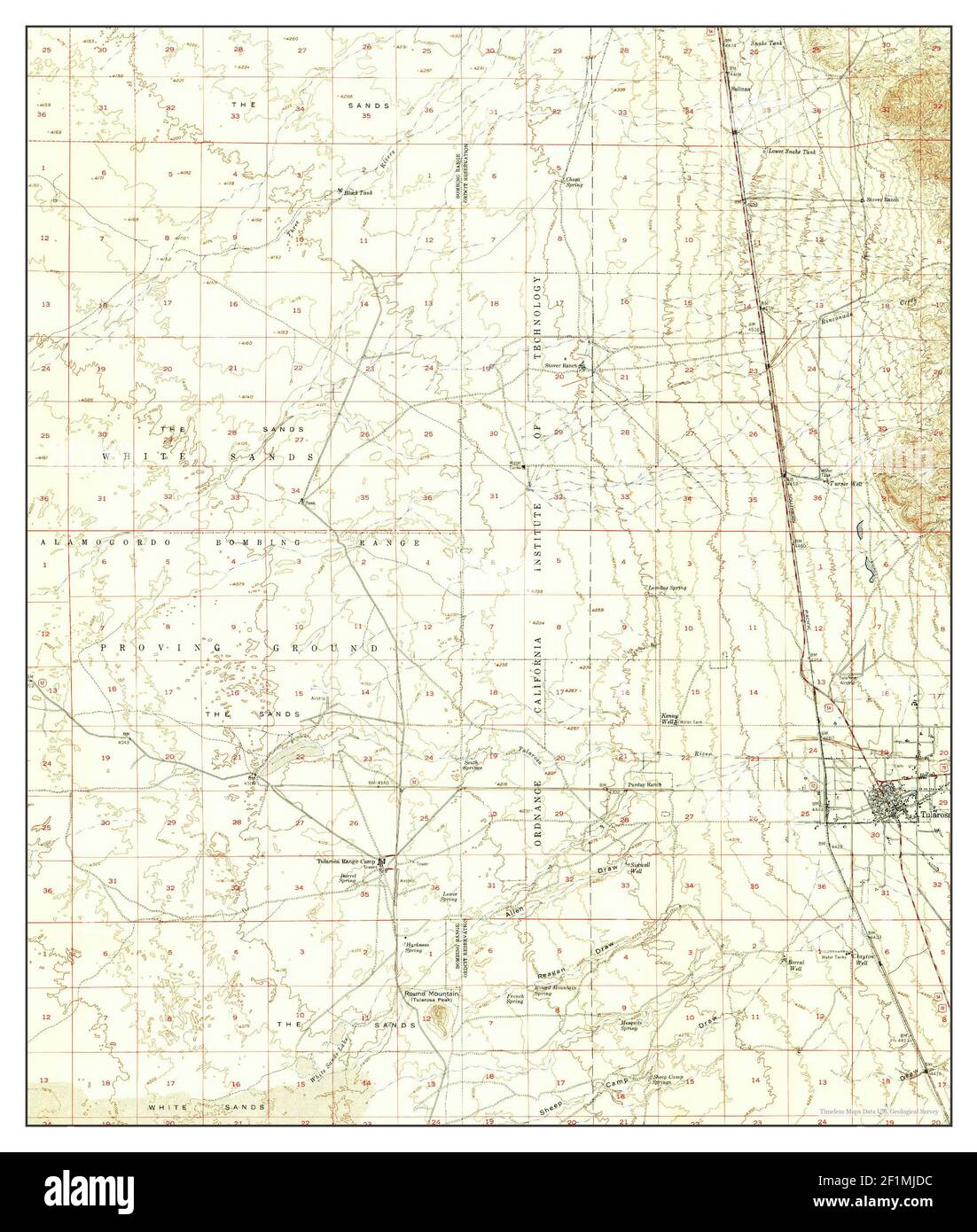 Map of tularosa hi-res stock photography and images - Alamy
