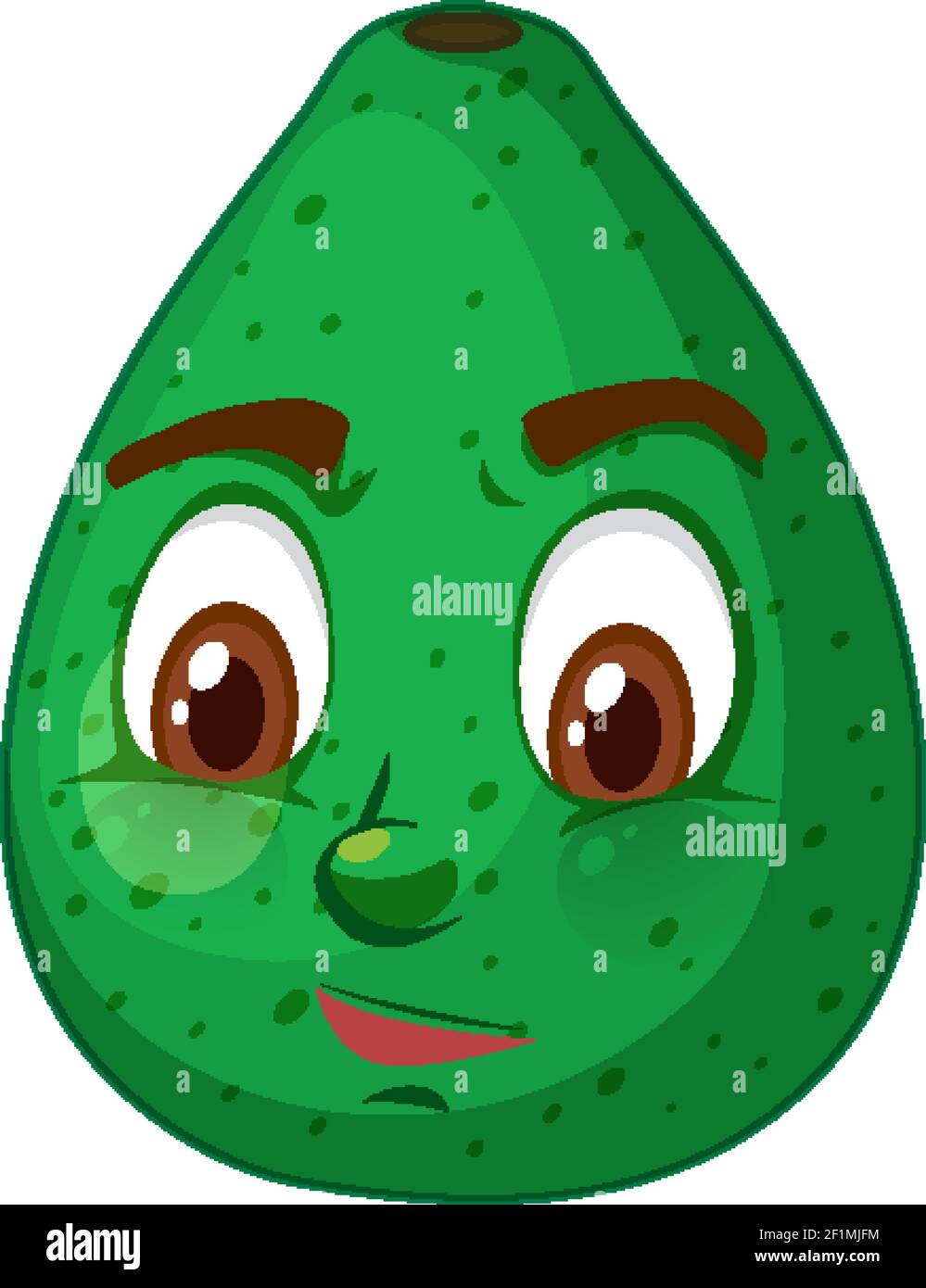 Pomelo cartoon character with facial expression illustration Stock ...