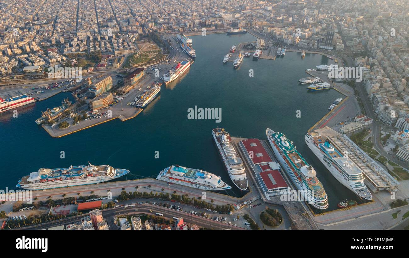 The main port of Athens at Piraeus,Greece Stock Photo - Alamy