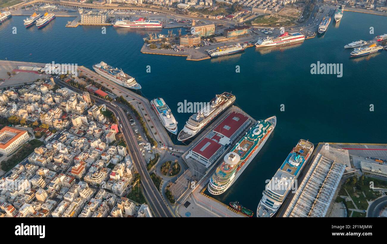 The main port of Athens at Piraeus,Greece Stock Photo - Alamy