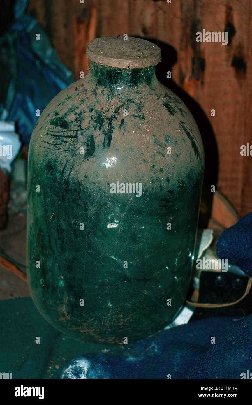 old glass big bank Stock Photo - Alamy