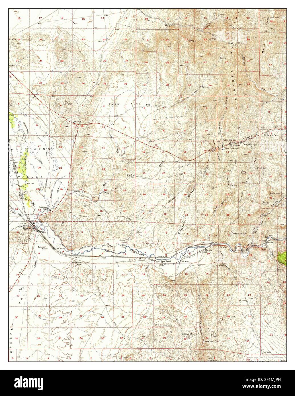 Map of beowawe hi-res stock photography and images - Alamy