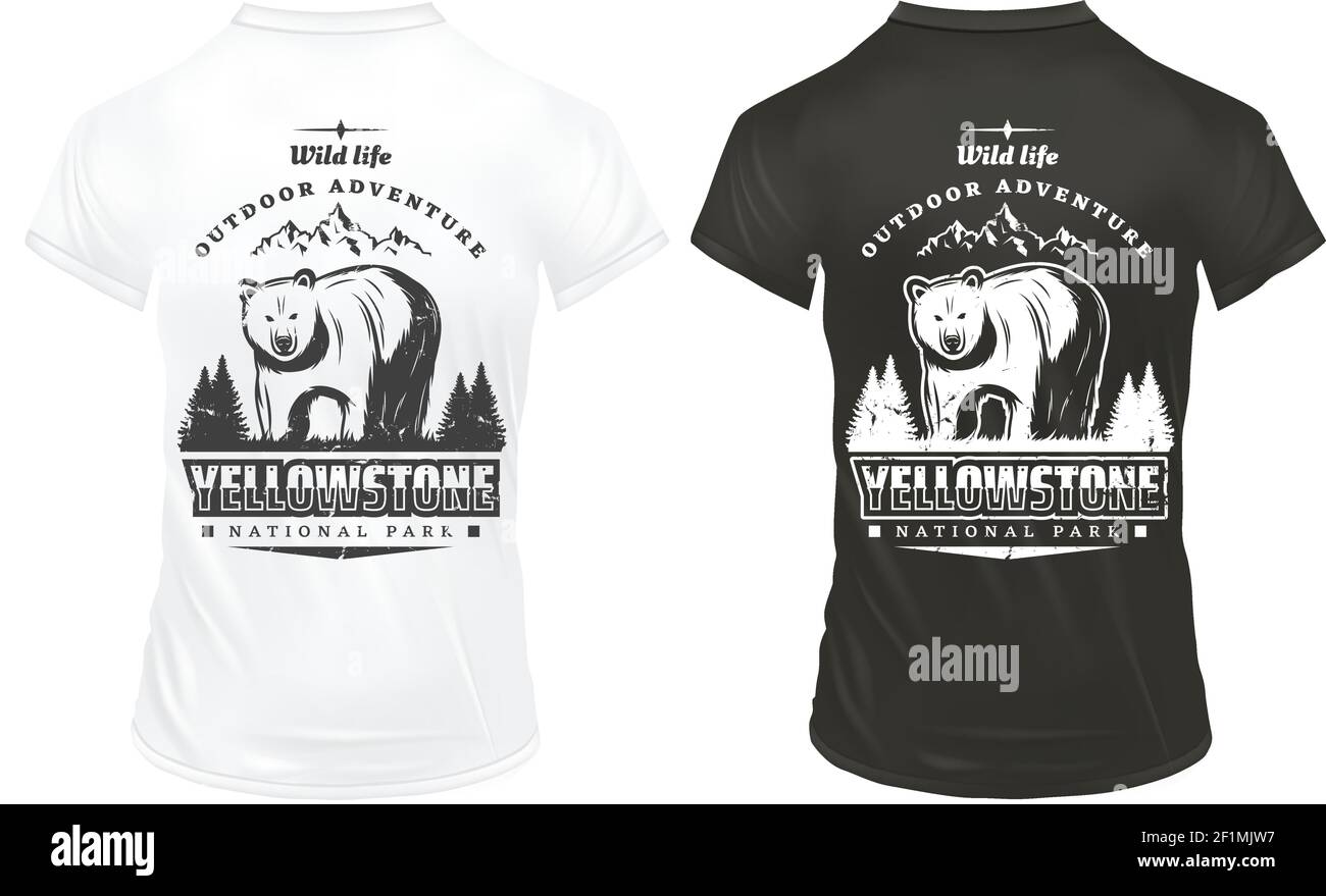 Usa yellowstone forest Stock Vector Images - Alamy