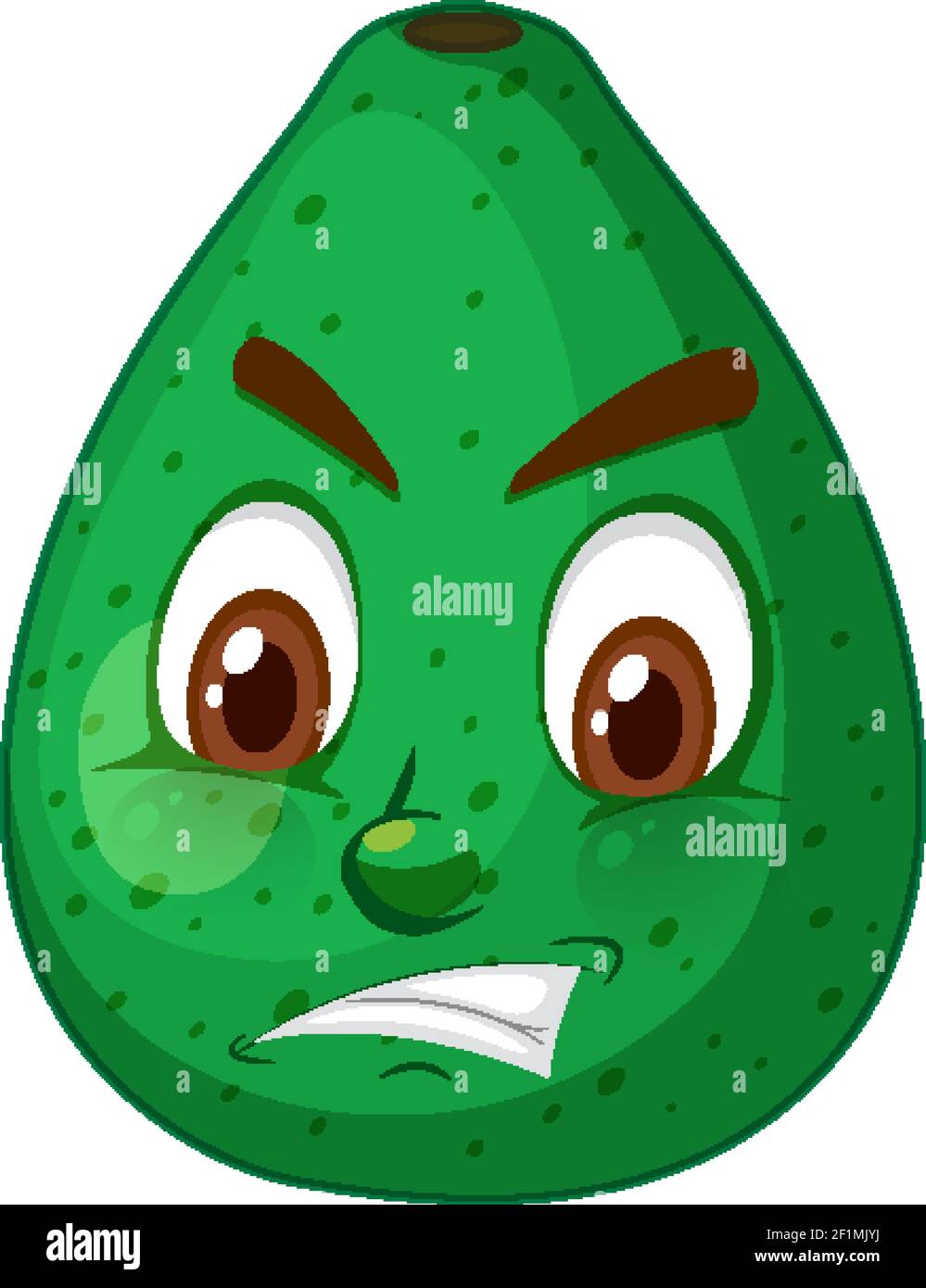 Pomelo cartoon character with facial expression illustration Stock ...
