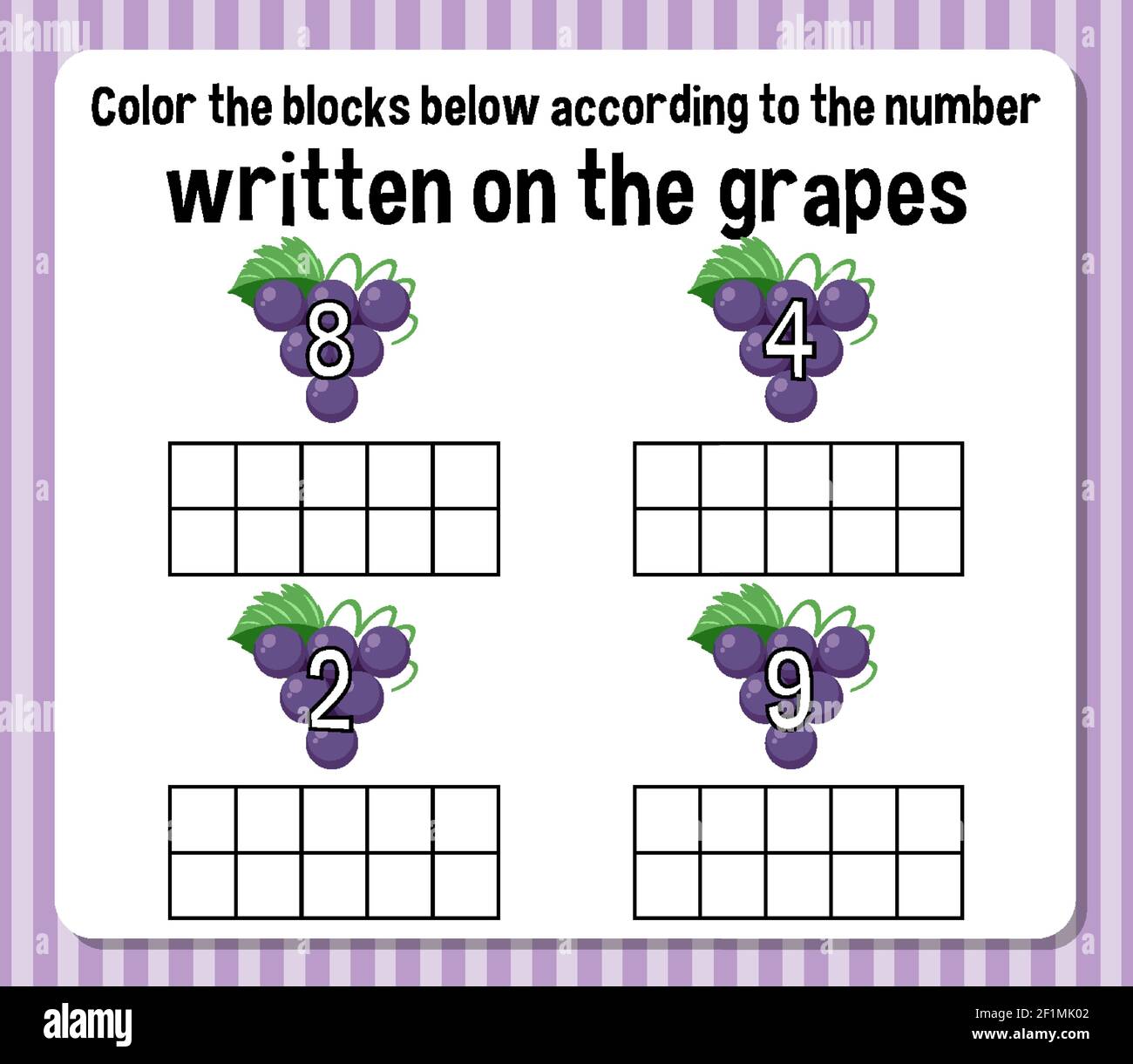 Math count number worksheet illustration Stock Vector Image & Art - Alamy