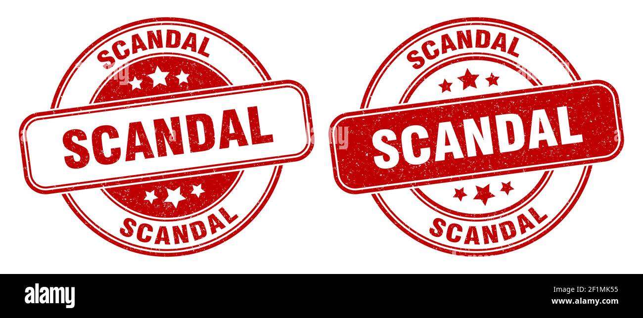 scandal stamp. scandal sign. round grunge label Stock Vector Image ...
