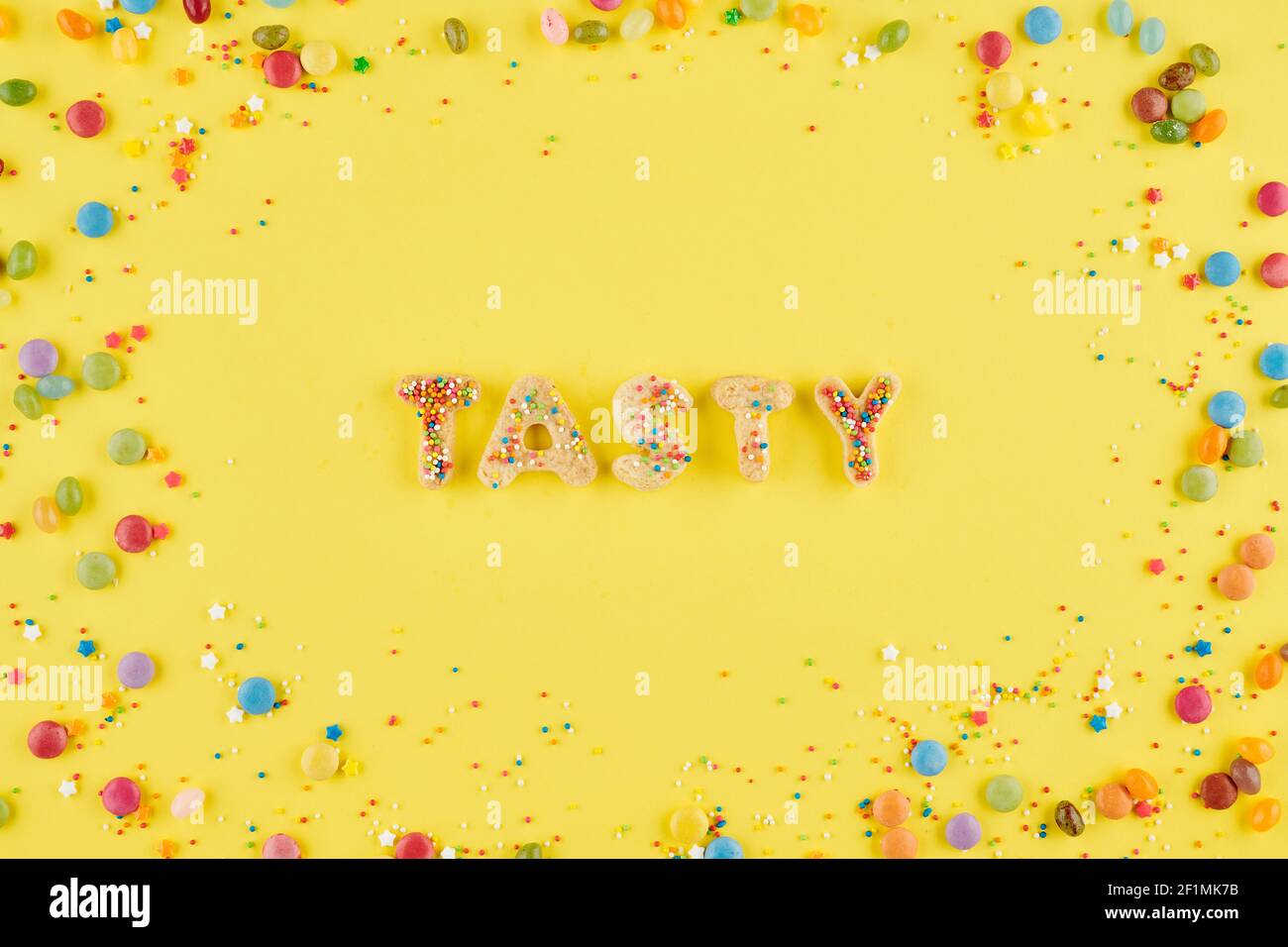 The word tasty hi-res stock photography and images - Alamy
