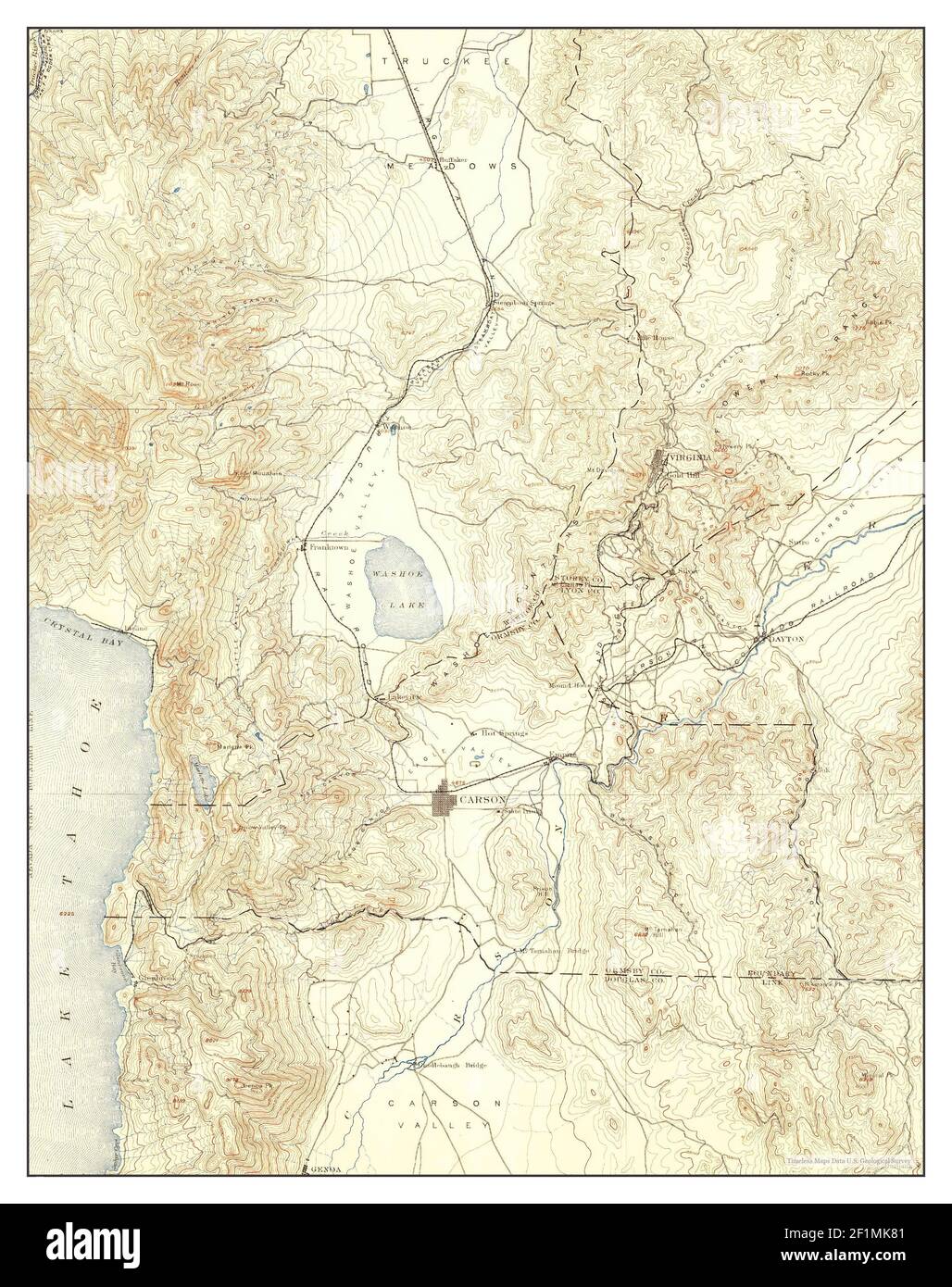 Map of carson Cut Out Stock Images & Pictures - Alamy