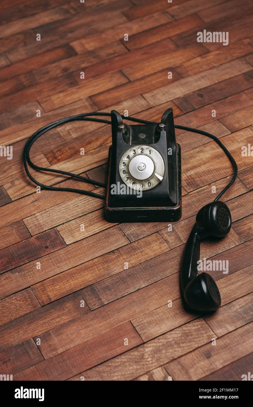 old retro telephone classic style antique communication technology ...
